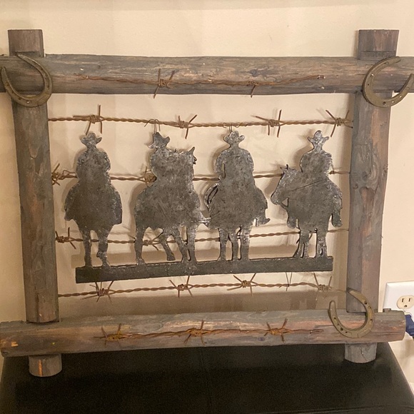 Accents | Cowboys Wooden Barb Wire Wall Decor | Poshmark